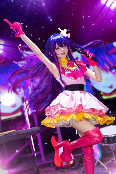 小柔SeeU星野爱COS：我推的孩子爱酱偶像魅力完美再现-夕夕乐园
